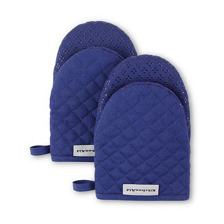 KitchenAid Asteroid Mini Oven Mitt Set  2 Piece - Navy