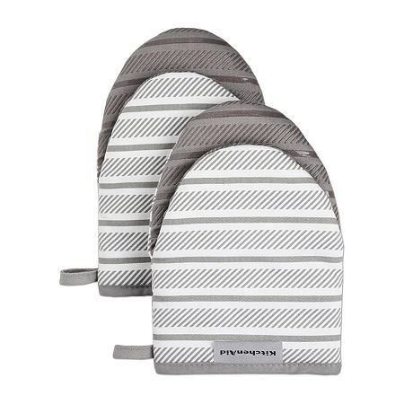 Click here for KitchenAid Albany Mini 2-Pc. Oven Mitt Set - Grey prices