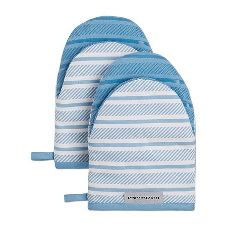 Click here for KitchenAid Albany Mini 2-Pc. Oven Mitt Set - Blue... prices