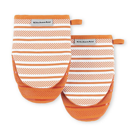 KitchenAid Albany Mini Oven Mitt 2-Pack Set  5.5 x 8 - Honey