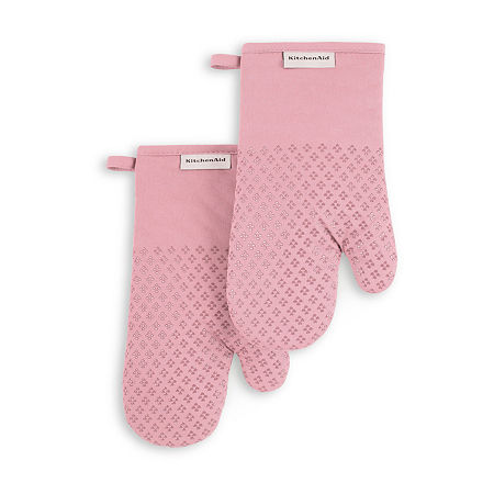 KitchenAid Asteroid Oven Mitt Set  2 Piece - Open Rose
