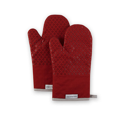 Click here for KitchenAid Asteroid Oven Mitt Set  2 Piece - Red prices