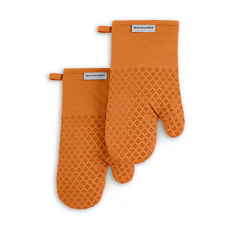 Click here for KitchenAid Asteroid Oven Mitt Set  2 Piece - Orang... prices