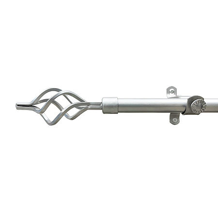 Click here for Metallo Â¾in Adjustable Curtain Rod with Lexus Fin... prices