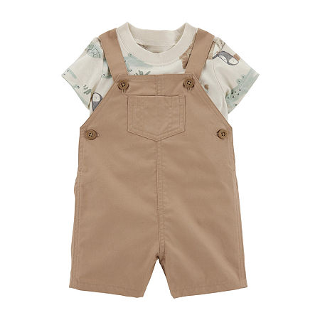 Click here for Carters Baby Boys 2-pc. Shortall Set  Newborn  Bro... prices
