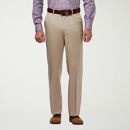 Click here for Haggar Mens Premium No Iron Khaki Classic Fit Flat... prices