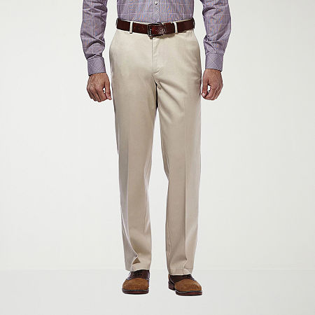 Click here for Haggar Mens Premium No Iron Khaki Classic Fit Flat... prices