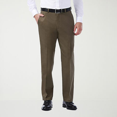 Click here for Haggar Mens Premium No Iron Khaki Classic Fit Flat... prices