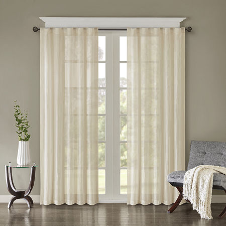 Click here for Madison Park Harper Solid Crushed Curtain Panel Pa... prices