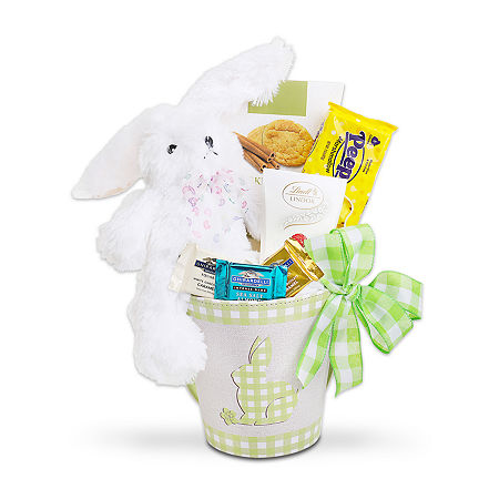 Click here for Alder Creek Gift Baskets Happy Easter Gingham Bask... prices