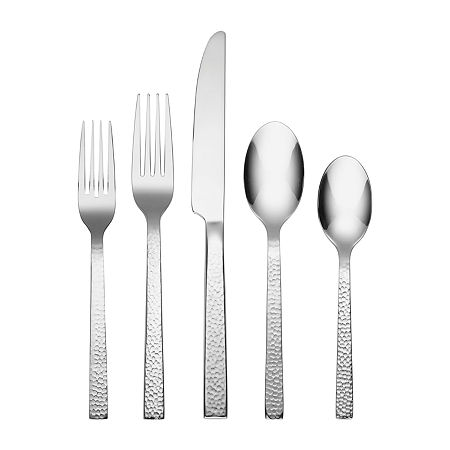 Click here for Oneida Chefs Table Hammered 45-pc. Flatware Set  O... prices