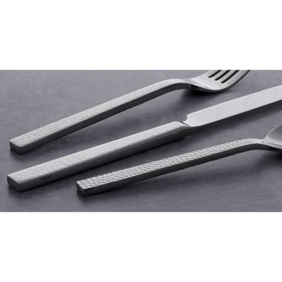 Oneida Chefs Table Hammered 45-pc. Flatware Set, Color: Silver - JCPenney