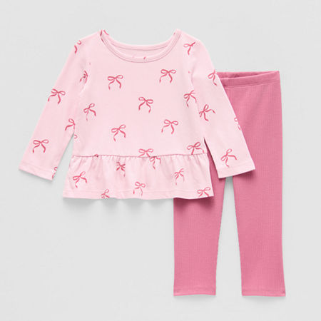 Click here for Okie Dokie Baby Girls 2-pc. Pant Set  12 Months  P... prices