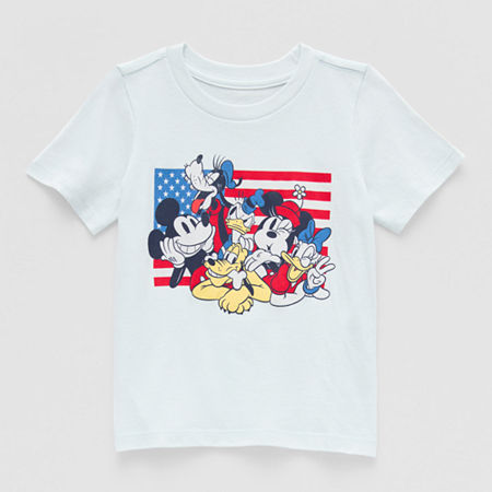 Click here for Toddler Girls Crew Neck Short Sleeve Flag Regular... prices