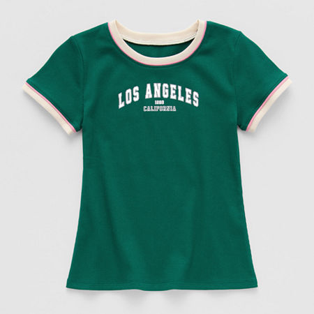 Click here for Thereabouts Little & Big Kid Girls Round Neck Shor... prices