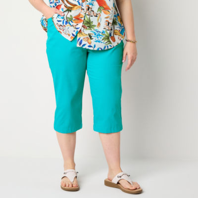 St. John's Bay Secretly Slender Womens Mid Rise Plus Capri Pant - JCPenney