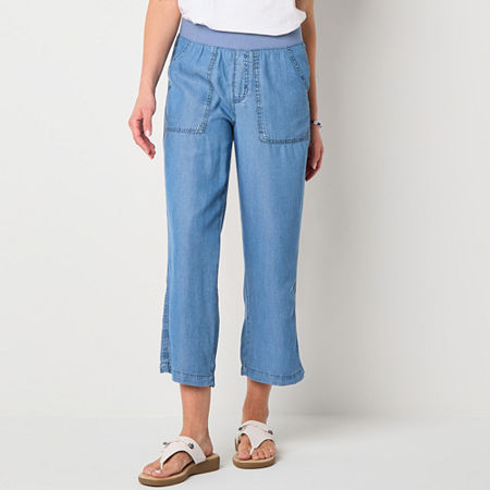 Click here for St. Johns Bay Womens Wide Leg High Rise Capri Pant... prices