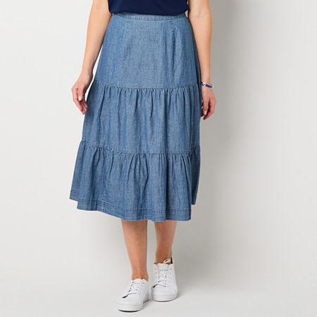 Click here for St. Johns Bay Womens Maxi Skirt  X-large  Blue prices