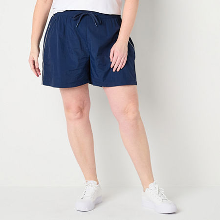 Click here for Xersion Womens Plus Woven Pull-On Short  4x  Blue prices