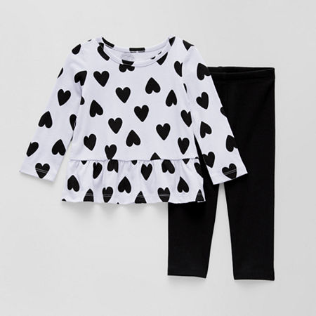 Click here for Okie Dokie Baby Girls 2-pc. Pant Set  Nb-0m  Gray prices