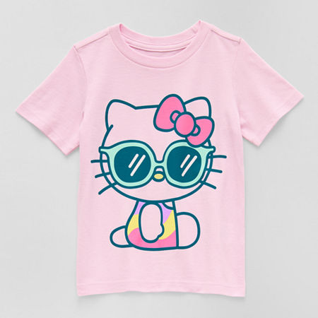 Click here for Toddler Girls Crew Neck Short Sleeve Regular Fit H... prices
