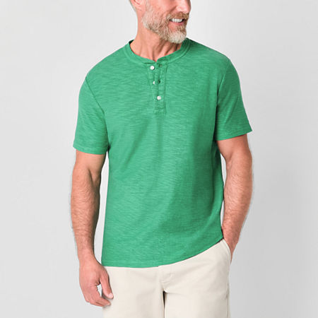 Click here for St. Johns Bay Henley Mens Short Sleeve Classic Fit... prices
