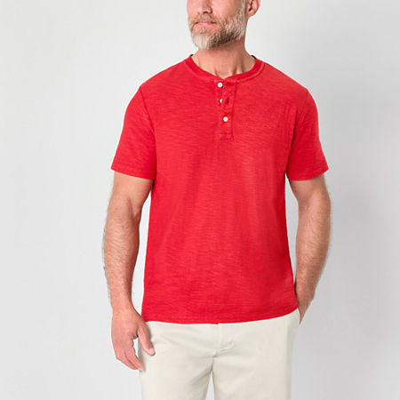 Click here for St. Johns Bay Henley Mens Short Sleeve Classic Fit... prices