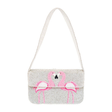 Click here for SOL and MER Beaded Shoulder Bag  One Size  Pink prices