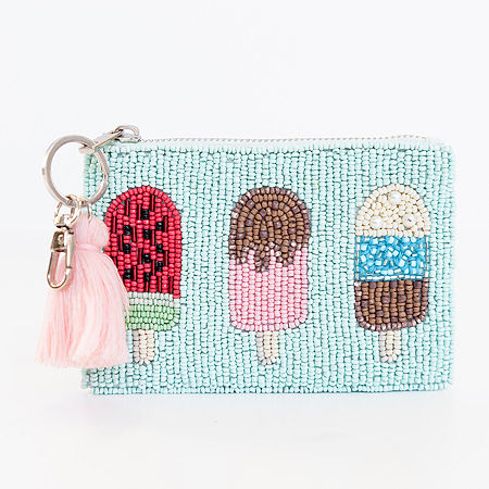 Click here for SOL and MER Beadeded Coin Purse Womens Wallet  One... prices