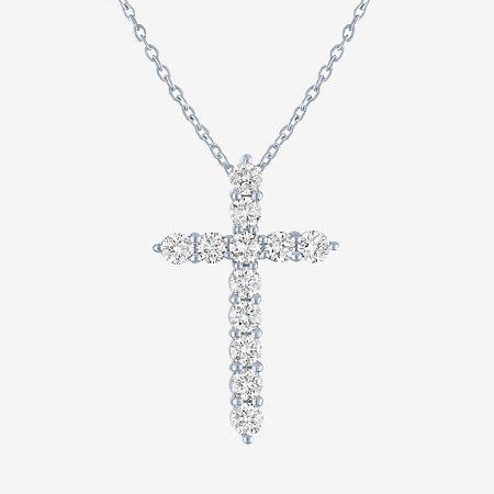 Click here for Cross (G-H / Si2-I1) Womens 1 CT. T.W. Lab Grown W... prices