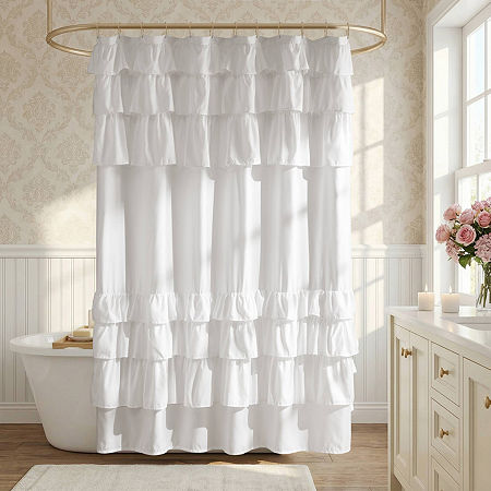 Click here for Madison Park Grace Ruffled Shower Curtain  72 x 72... prices