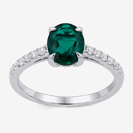 Click here for (I/I2) Womens 1/4 CT. T.W. Lab Created Green Emera... prices