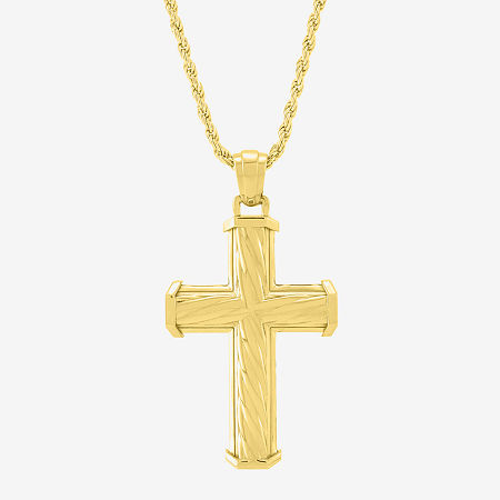 Click here for Cross Mens 10K Gold Cross Pendant  One Size  Yello... prices