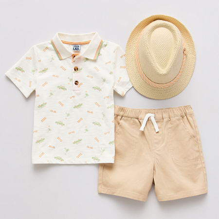 Click here for Little Lad Toddler Boys 2-pc. Short Set  4t  Beige prices