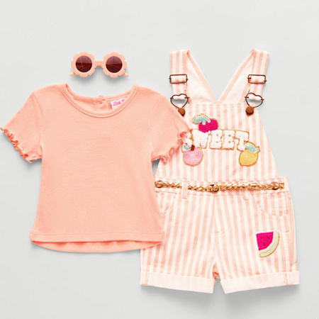 Click here for Little Lass Toddler Girls 2-pc. Shortall Set  3t... prices