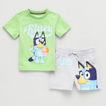 Click here for Toddler Boys Bluey 2-pc. Short Set  2t  Green prices