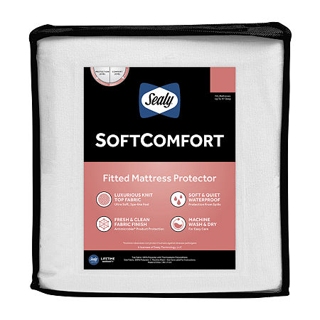 Click here for Sealy SoftComfort Mattress Protector  One Size  Wh... prices