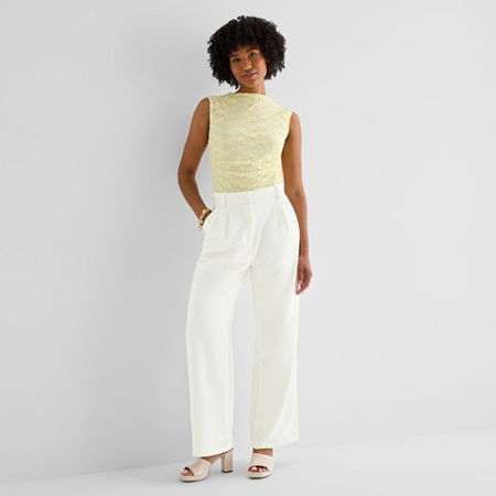 Click here for by&by Womens Juniors Wide Leg Trouser  8  White prices