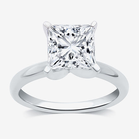 Click here for 3 CT. Princess-cut Lab-Grown (G / VS2) Diamond Sol... prices