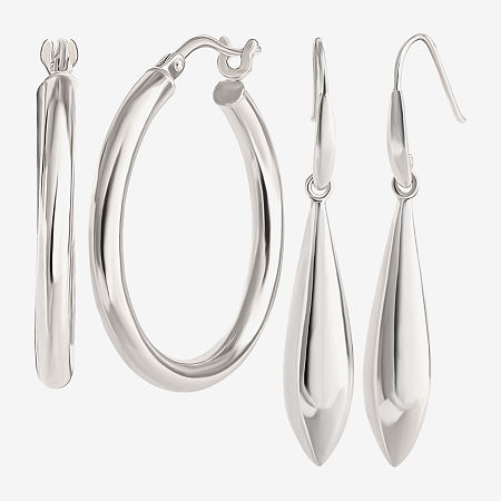 Click here for Womens Sterling Silver Earring Set  One Size prices