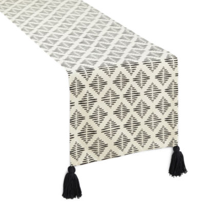 Distant Lands Zuri Table Runner, Color: Black Natural - JCPenney