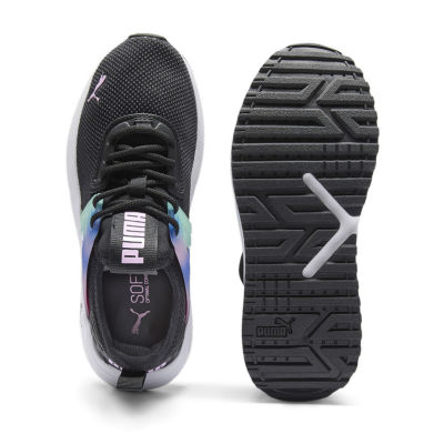 PUMA Pacer 23 Big Girls Running Shoes, Color: Black Royal - JCPenney