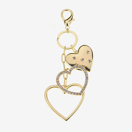 Click here for Bijoux Bar Gold Tone Heart Bag Charm  One Size  Ye... prices