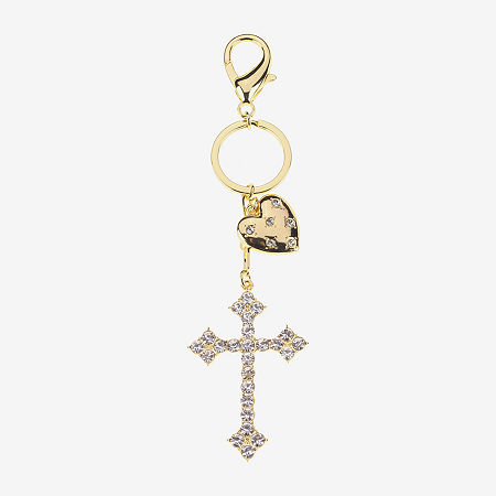 Click here for Bijoux Bar Gold Tone Cross Bag Charm  One Size  Ye... prices
