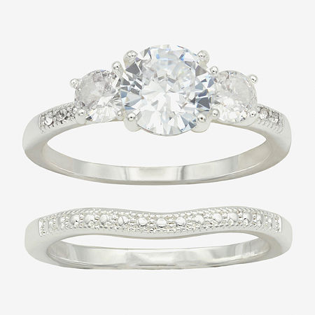 Click here for Sparkle Allure Womens Cubic Zirconia Pure Silver O... prices