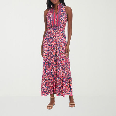Click here for London Style Womens Sleeveless Floral Maxi Dress... prices