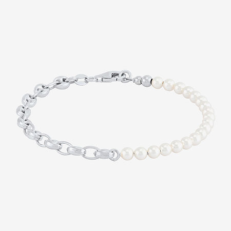 Click here for Womens Sterling Silver 7.5 Inch Mariner Chain Brac... prices
