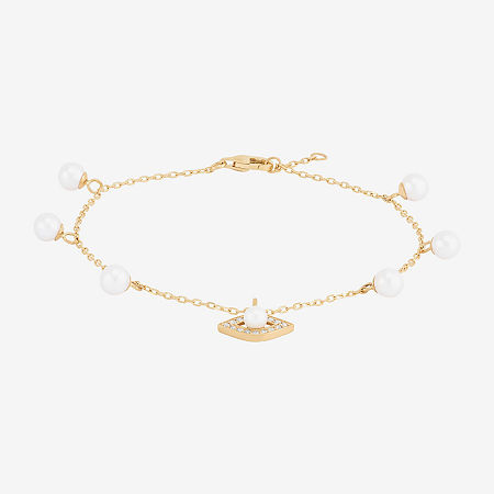 Click here for Womens Dyed White Cultured Freshwater Pearl 14K Go... prices