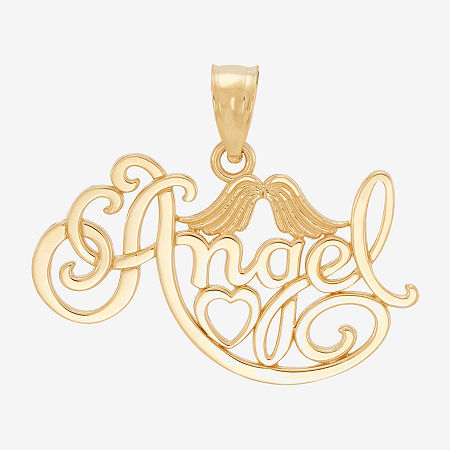 Click here for Womens 14K Gold Angel Pendant  One Size prices