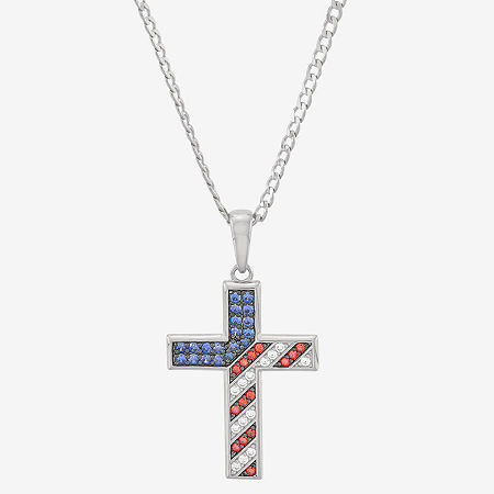 Click here for Diamonart American Flag Mens Multi Color Cubic Zir... prices
